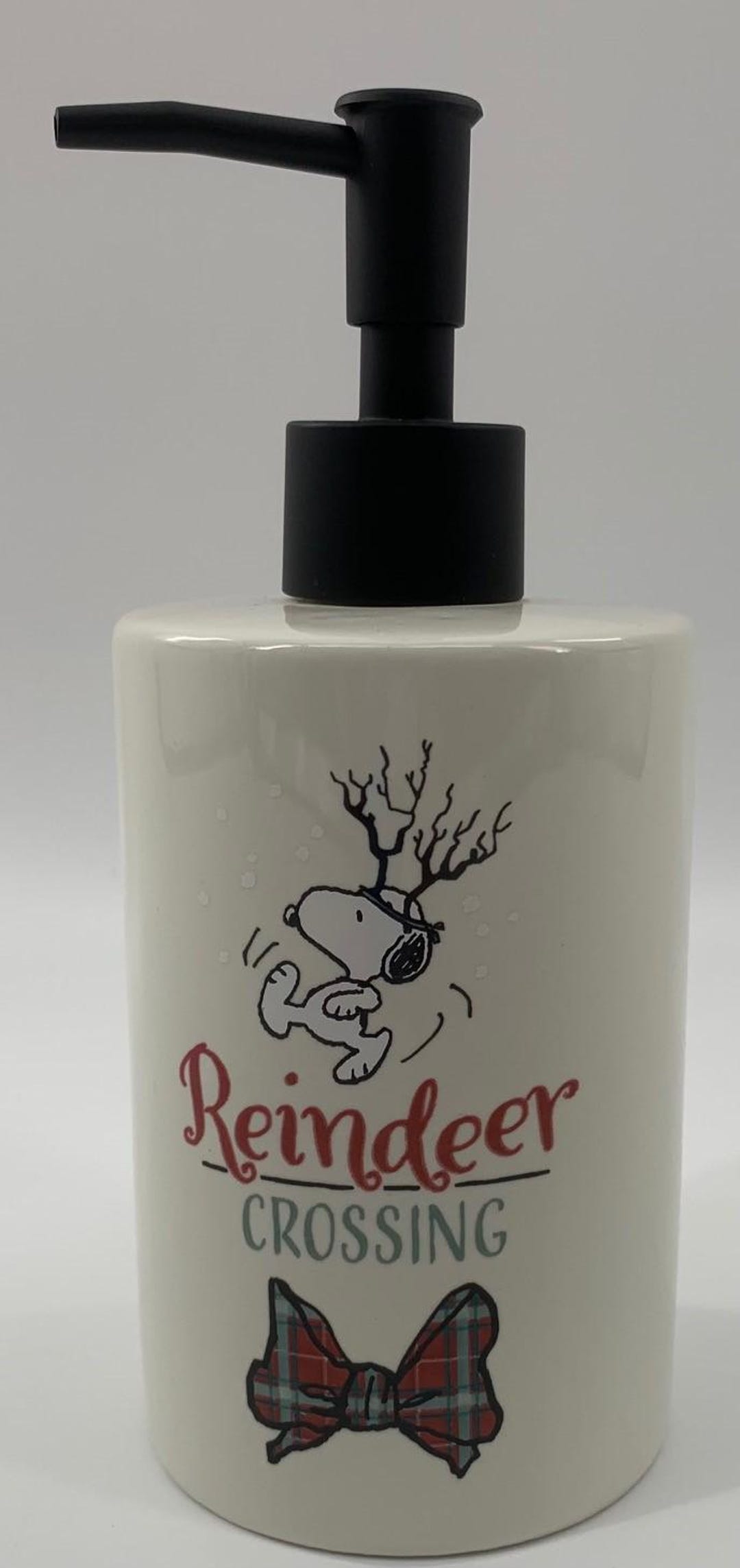 Peanuts Snoopy Reindeer Crossing Soap/lotion Dispenser - Etsy