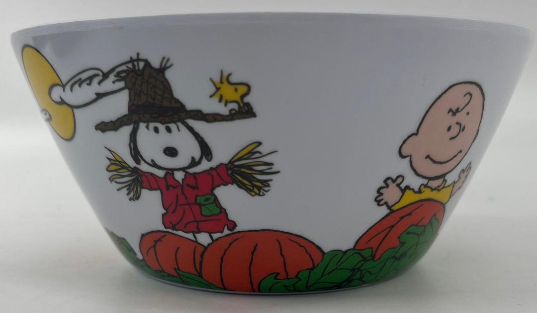 Peanuts Gang Scarecrow Salad/cereal Bowls Set of 4 - Etsy