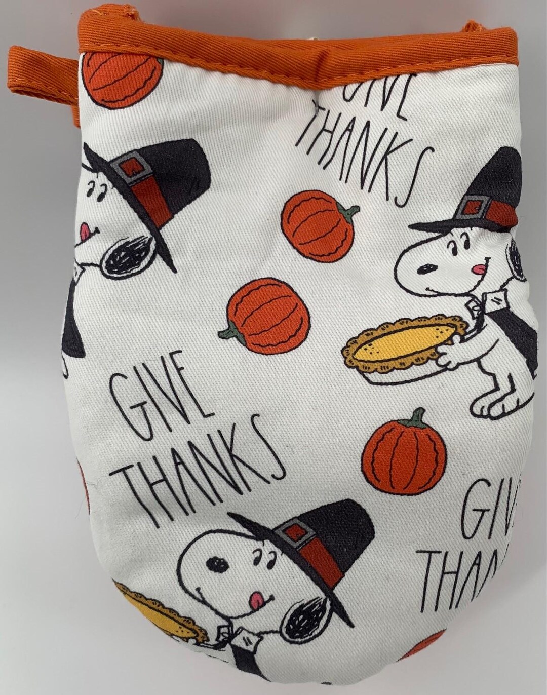 Peanuts - Pilgrim Snoopy Give Thanks Mini Oven Mitts - Etsy
