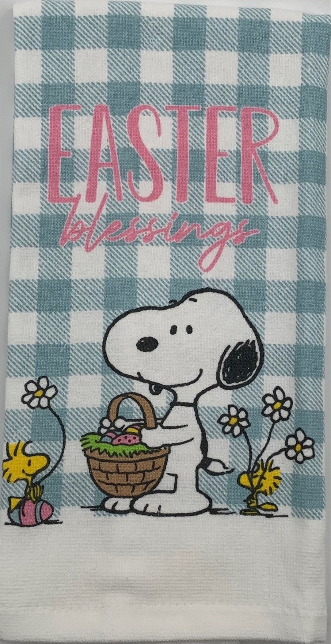 Peanuts Snoopy Easter Blessings Dish Towel - Etsy