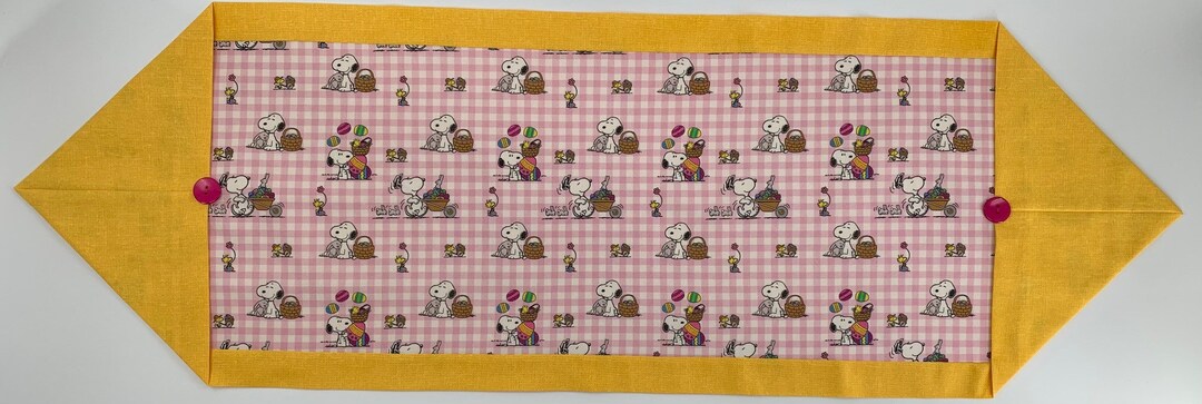Peanuts Snoopy Easter Egg Time Table Runner - Etsy