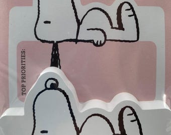 Peanuts - Snoopy and Woodstock Set of 6 Blank Note Cards With Envelopes ...