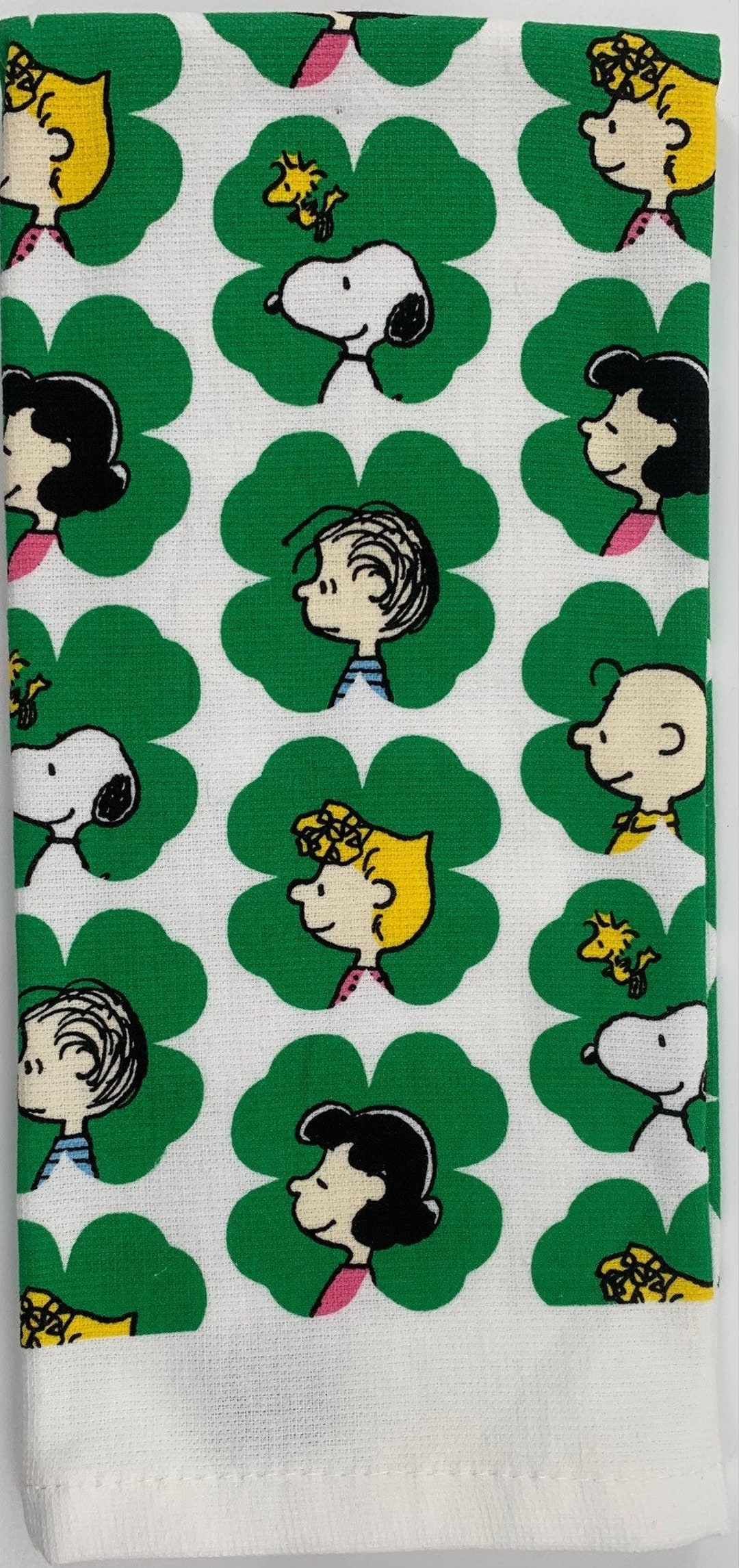Peanuts Gang Lucky Shamrock Dish Towel - Etsy