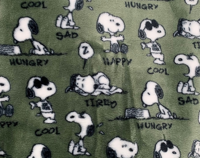 Peanuts Snoopy Feelings Plush Throw - Etsy