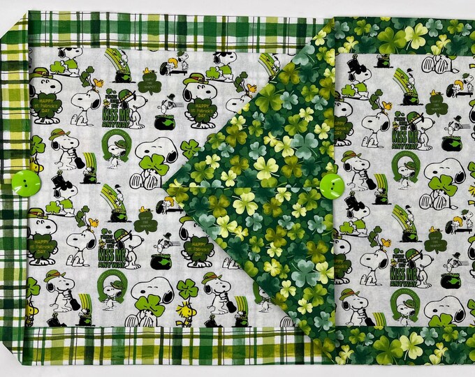 Peanuts - Snoopy and Woodstock St Patrick Table Runner - Etsy