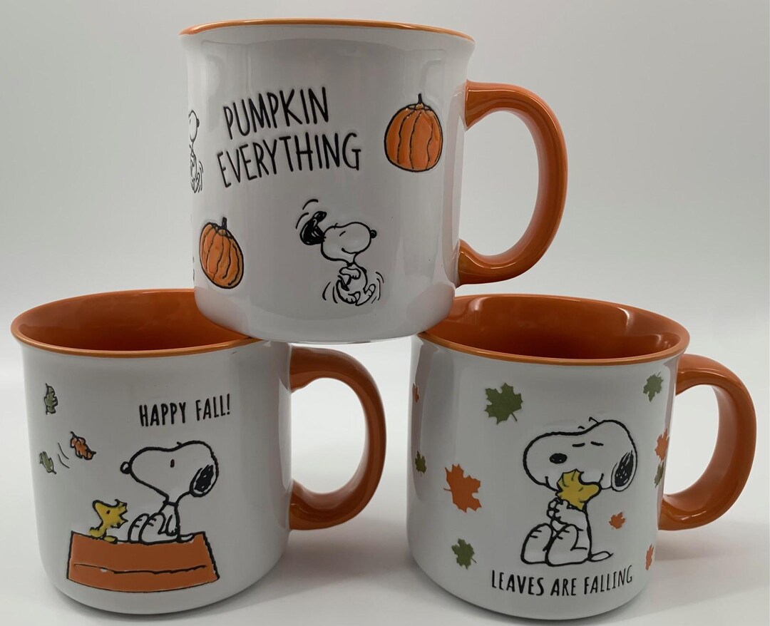 Peanuts Snoopy and Woodstock Fall Camp Mug - Etsy