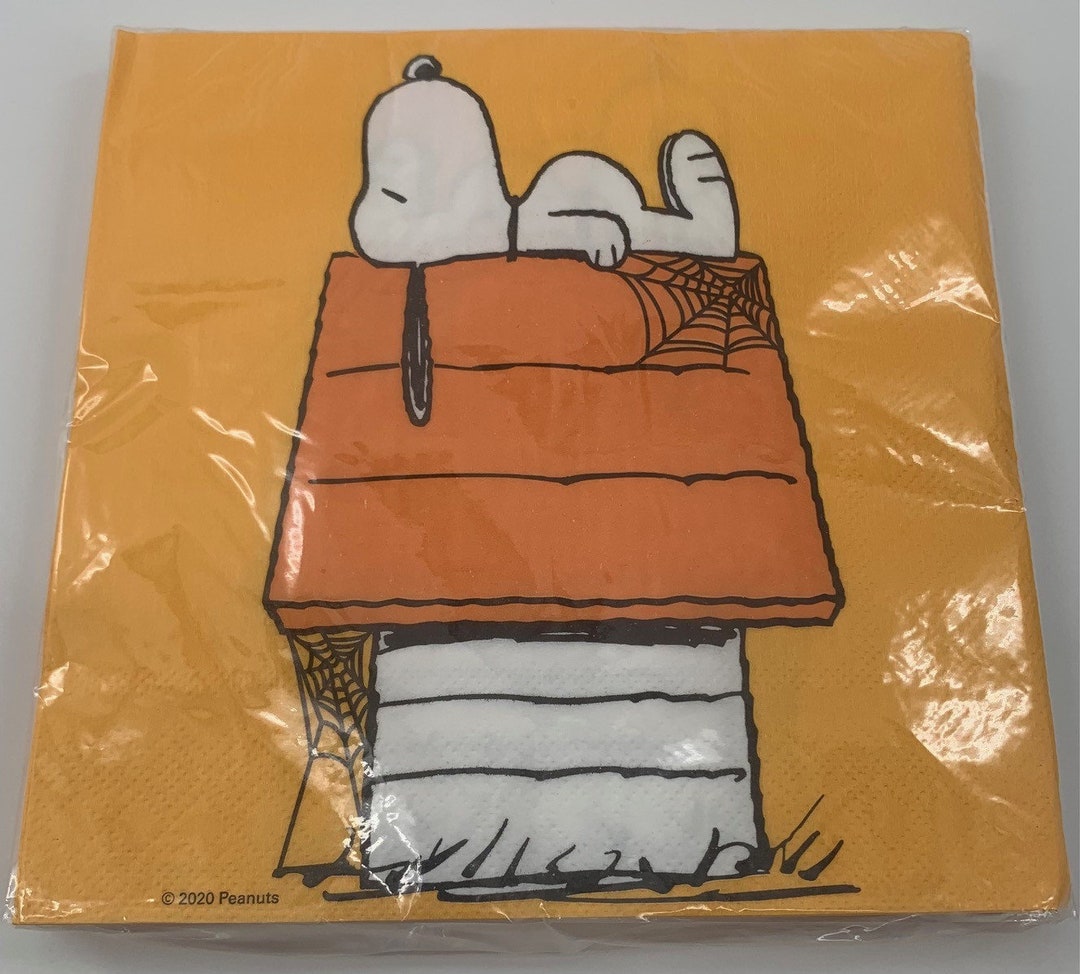 Peanuts Snoopy Spooky Doghouse Lunch Napkins - Etsy