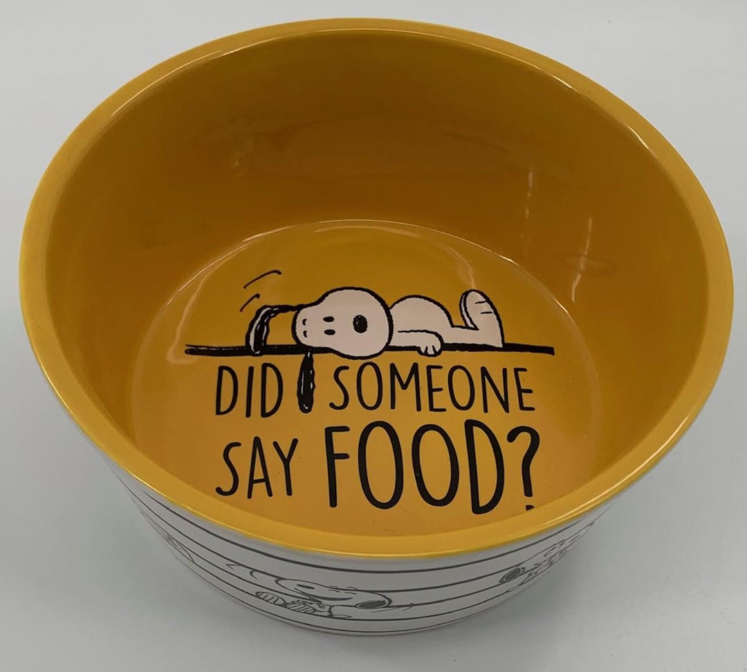 Peanuts - Snoopy Large Dog Bowl - Etsy