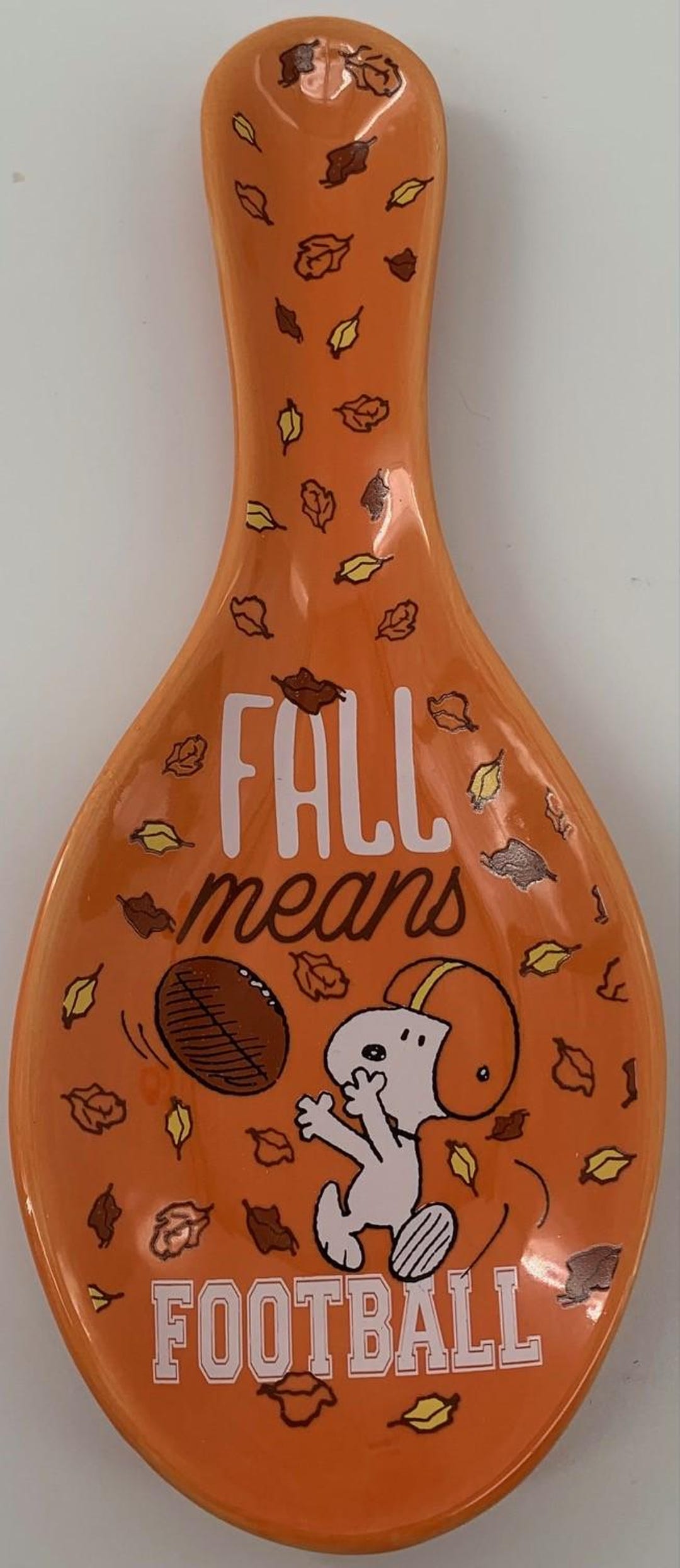 Peanuts Snoopy Fall is Football Spoon Rest - Etsy