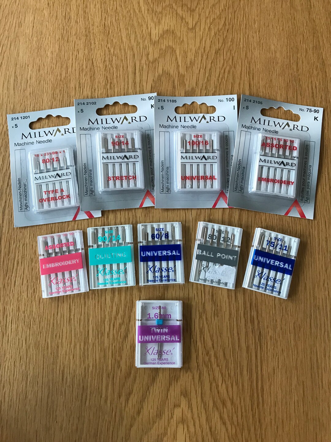 Sewing Machine Needles - Various Sizes /purpose - Milward /klasse ...