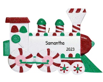 Candy Cane Train - Etsy