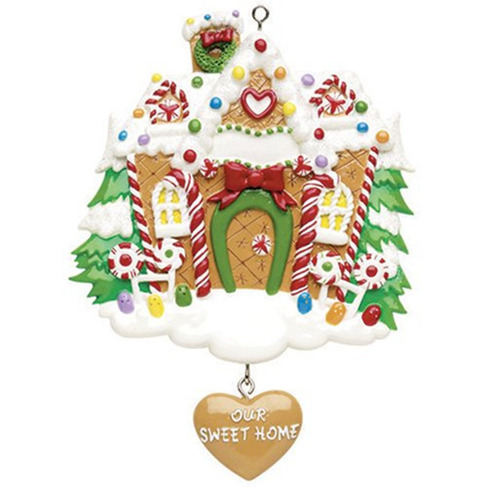 Personalized Gingerbread House Ornament 2023 - Gingerbread House Wall ...