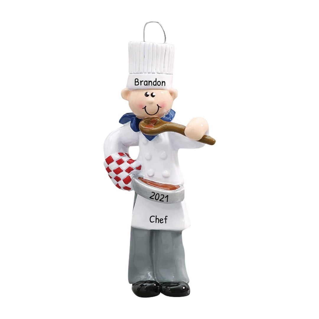 Personalized Chef Ornament, Christmas Ornament, Baker Ornament, Cooking ...