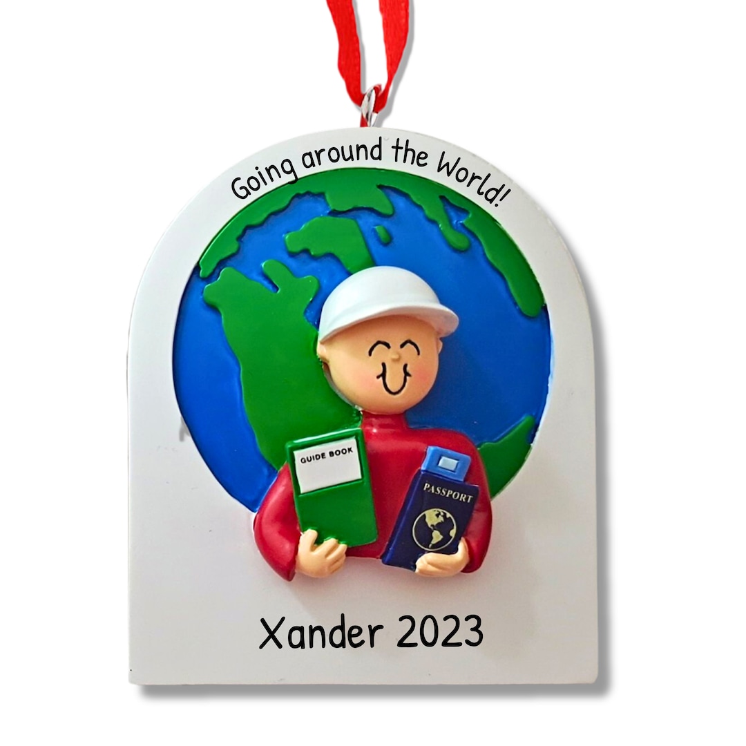 World Tour Keepsake, Personalized Travel Gift, Custom Tourist Present ...