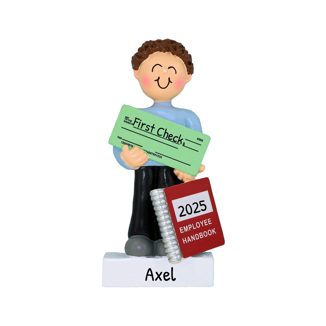 Personalized My First Job Ornament - New Job Ornament, Employee ...