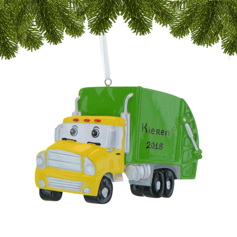 Personalized Garbage Truck Christmas Ornament Trash Truck - Etsy