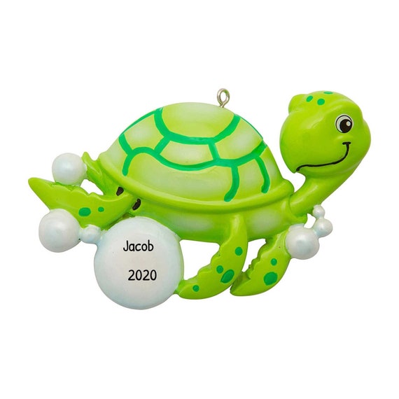 Personalized Sea Turtle Christmas Ornament Sea Turtle - Etsy