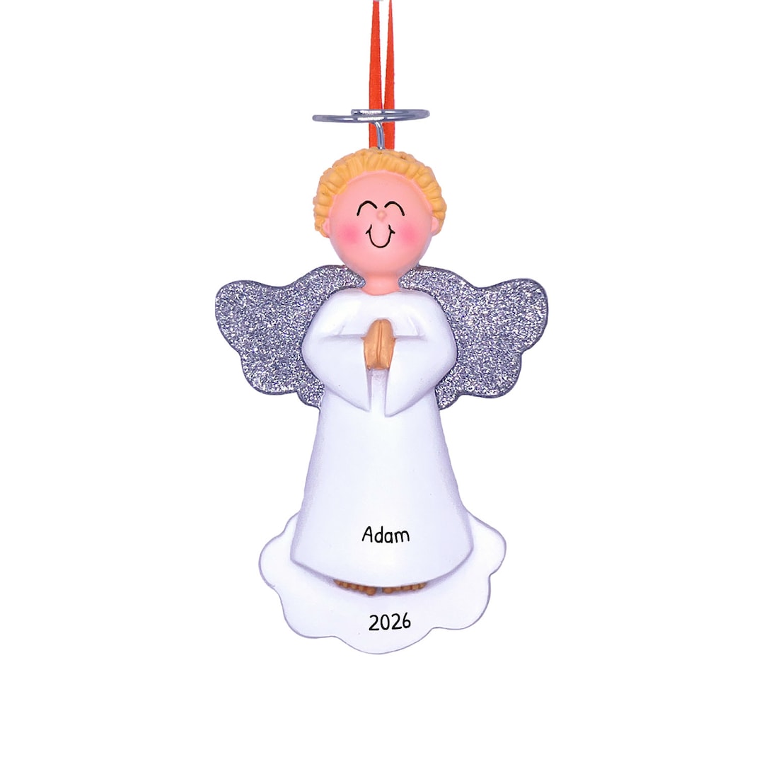 Personalized Angel Ornament - Guardian Angel Gift, Angel Watching Over ...