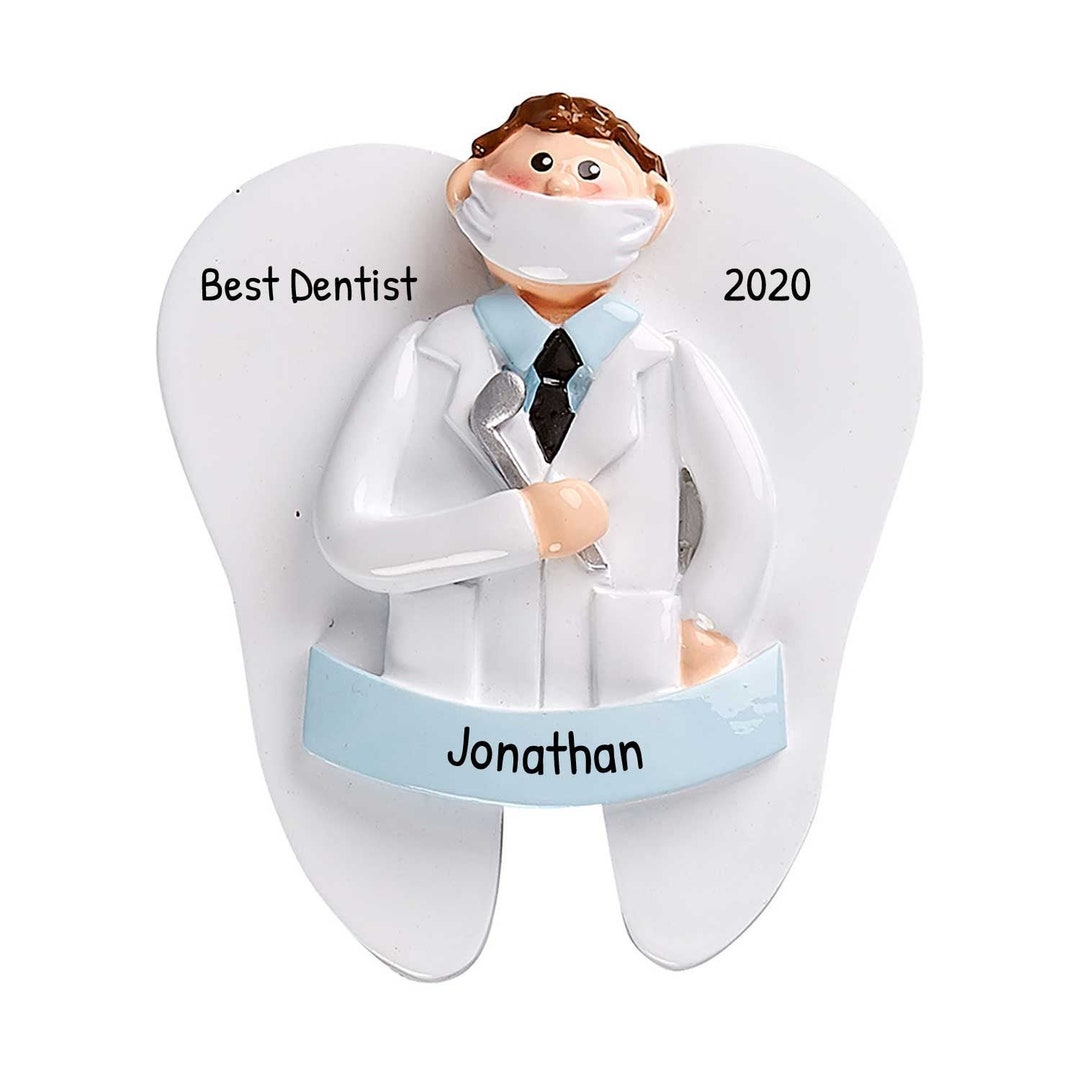 Dentist Ornament, Dentist Gift for Men, Personalized Dental Decoration ...
