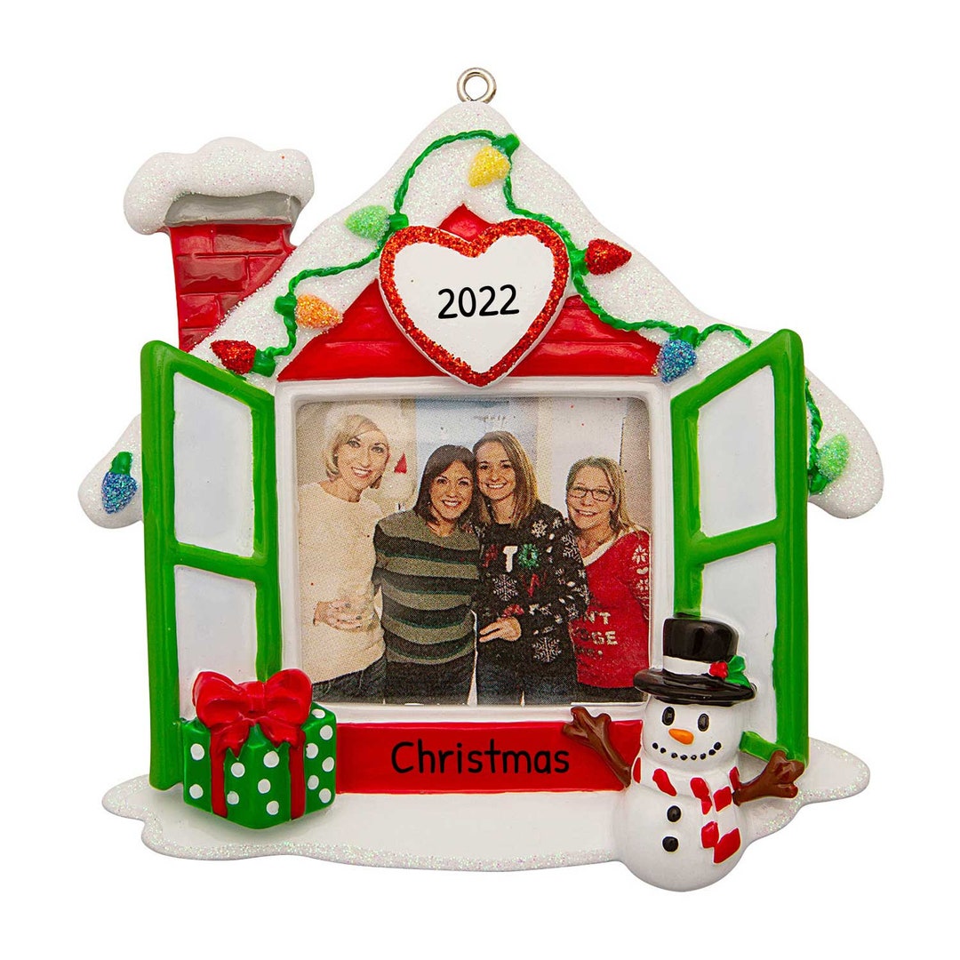 Christmas Photo Frame Ornament, Personalized Christmas Ornament ...