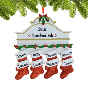 Personalized Family Ornament 2023 - 1st Christmas Stocking Ornaments ...