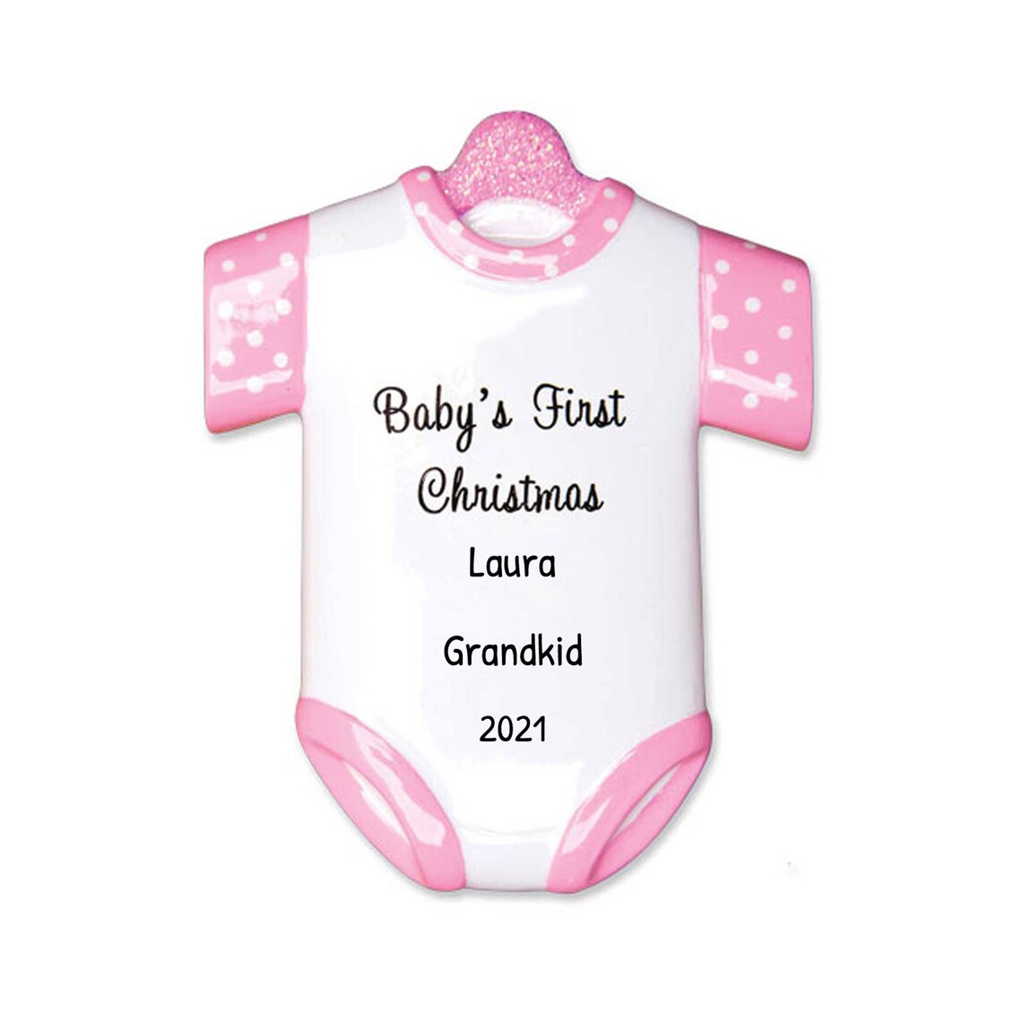 Personalized Babys First Christmas Ornament 2023 - Baby Girl First ...
