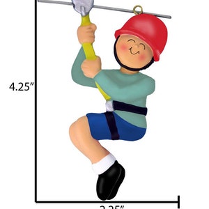 Personalized Zipline Ornament - Adventure Parks Zipline, Zip Line ...