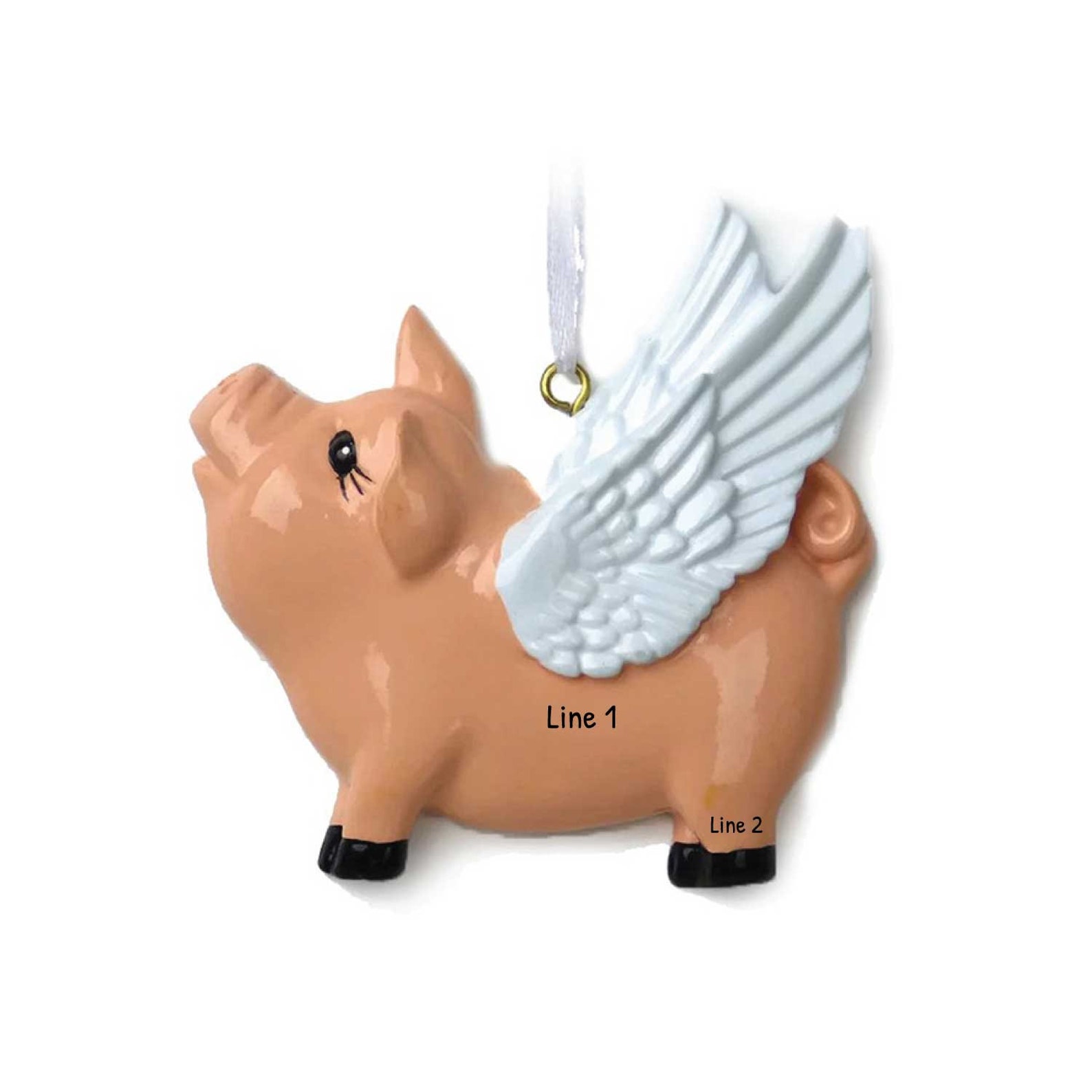 Personalized Flying Pig Christmas Ornament Pigs With Wings - Etsy
