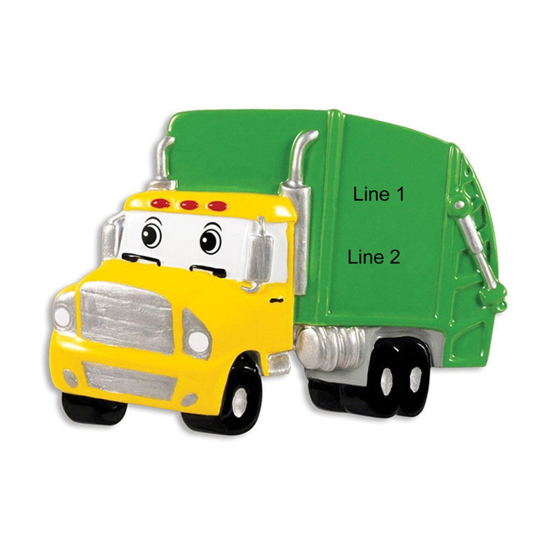 Personalized Garbage Truck Christmas Ornament Trash Truck - Etsy