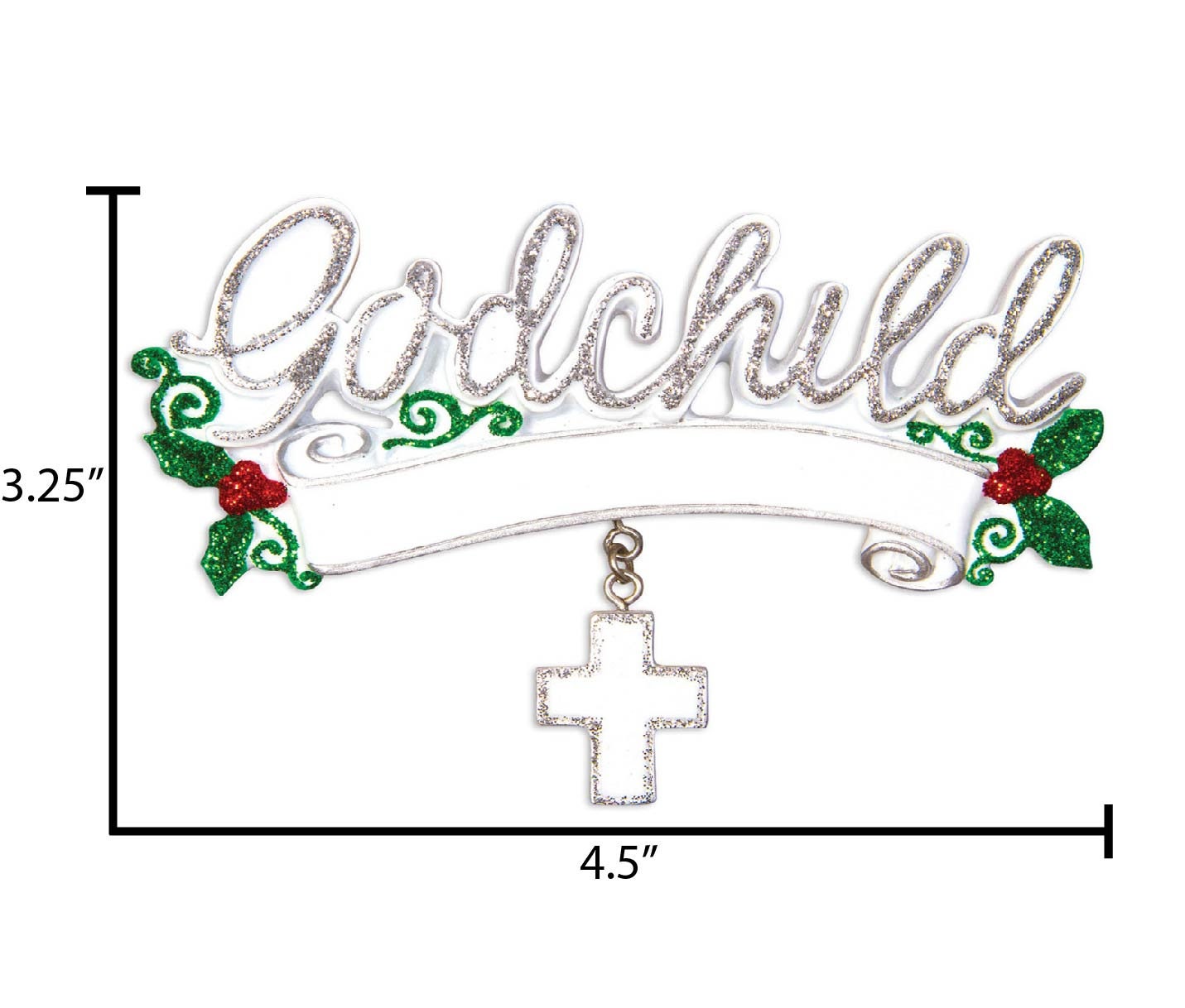 Personalized Godchild Ornament 2026 ~ Baptism Gift & Hanging Decor ...
