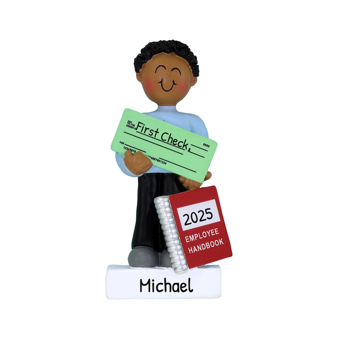 Personalized My First Job Ornament - New Job Employee Ornament ...