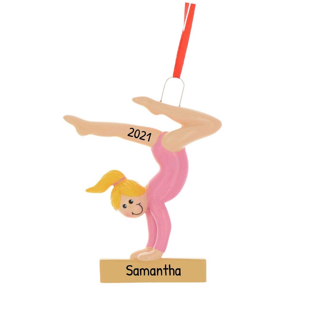 Personalized Gymnastics Ornament for Girl, Gifts for Gymnasts ...
