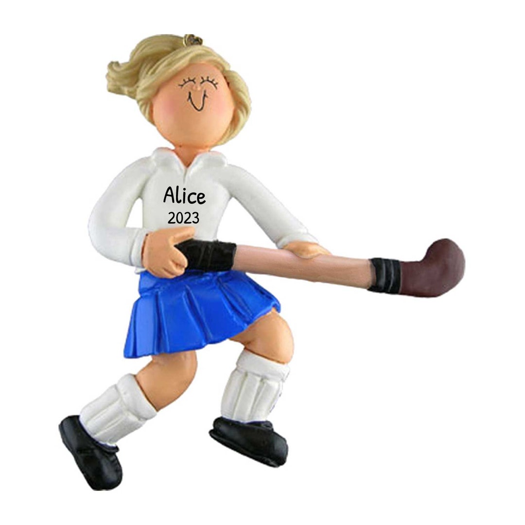 Personalized Girls Field Hockey Ornament, Girls Field Hockey Gift ...