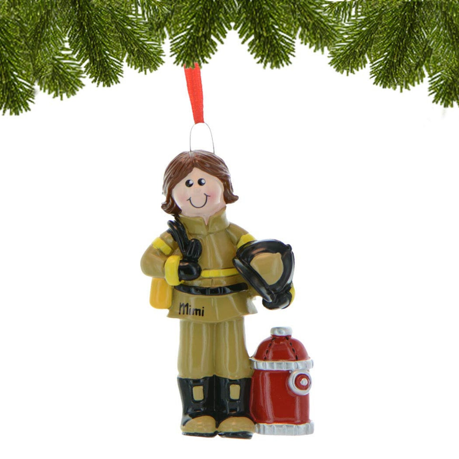 Personalized Firefighter Ornament - Fireman Ornament, Firewoman ...
