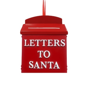 Personalized Letters to Santa Mailbox Christmas Ornament, Christmas ...