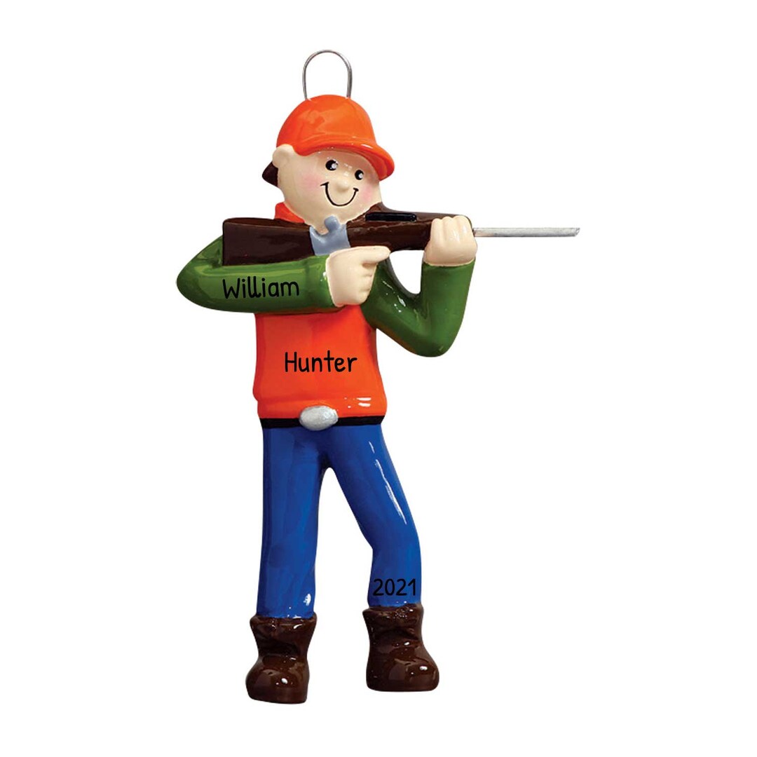 Hunting Men Ornament - Personalized Hunter Gift Ideas - Cute Car Charm ...
