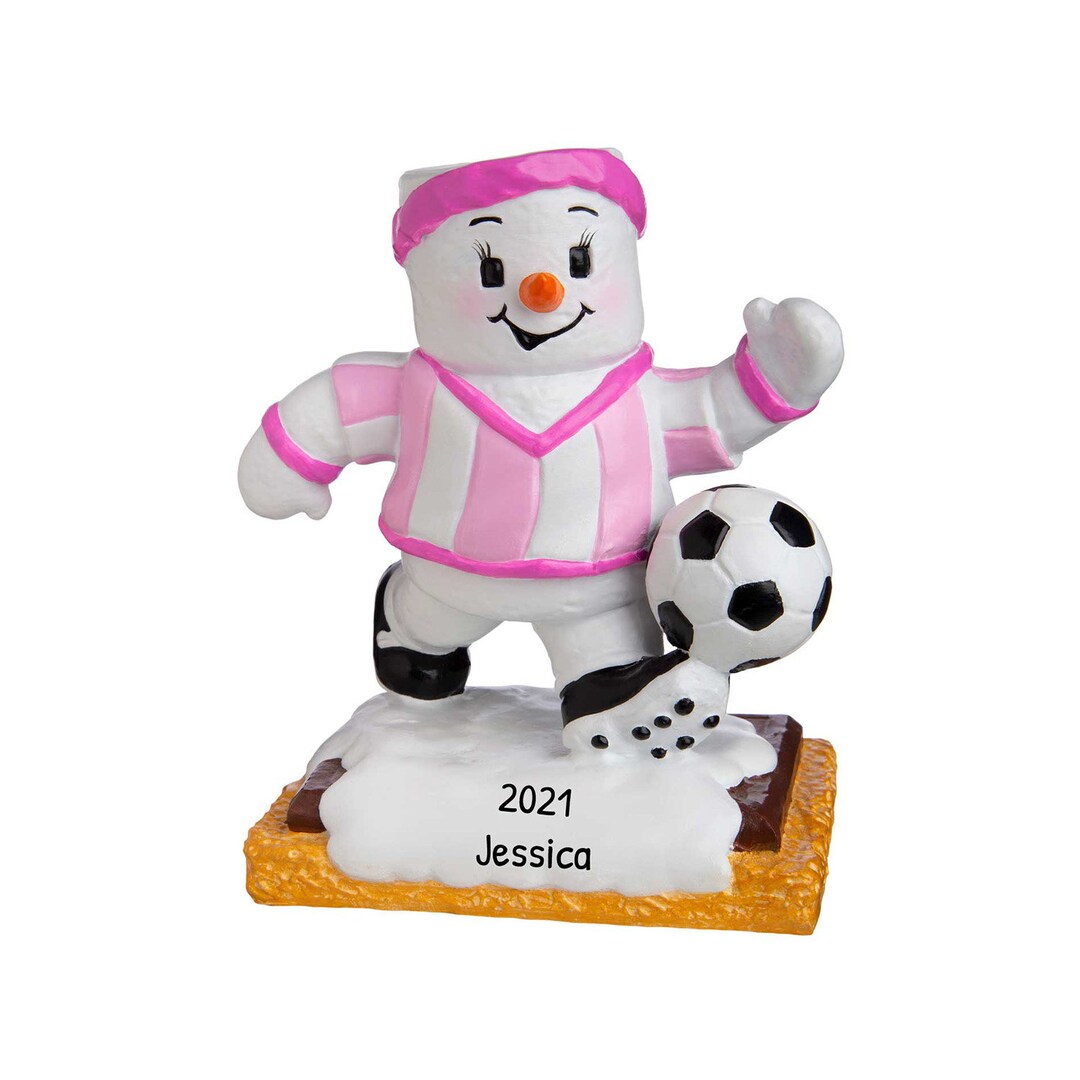 Cute Girl Soccer Player Ornament - Etsy
