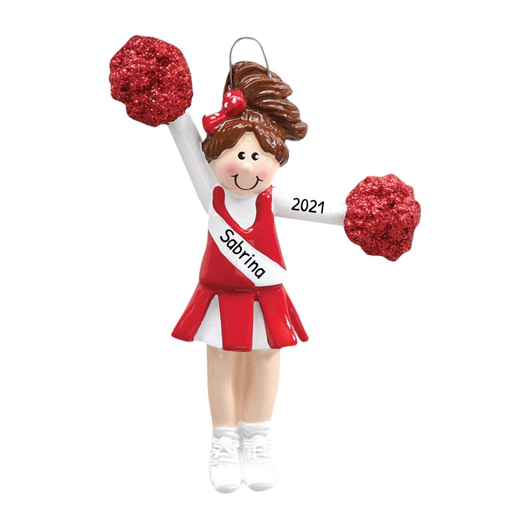 Personalized Cheerleader Christmas Ornament - Cheer Captain Ornament ...