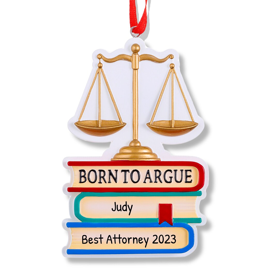 Best Attorney Ornament, Life Saver Gift, Personalized Gift for Lawyer ...