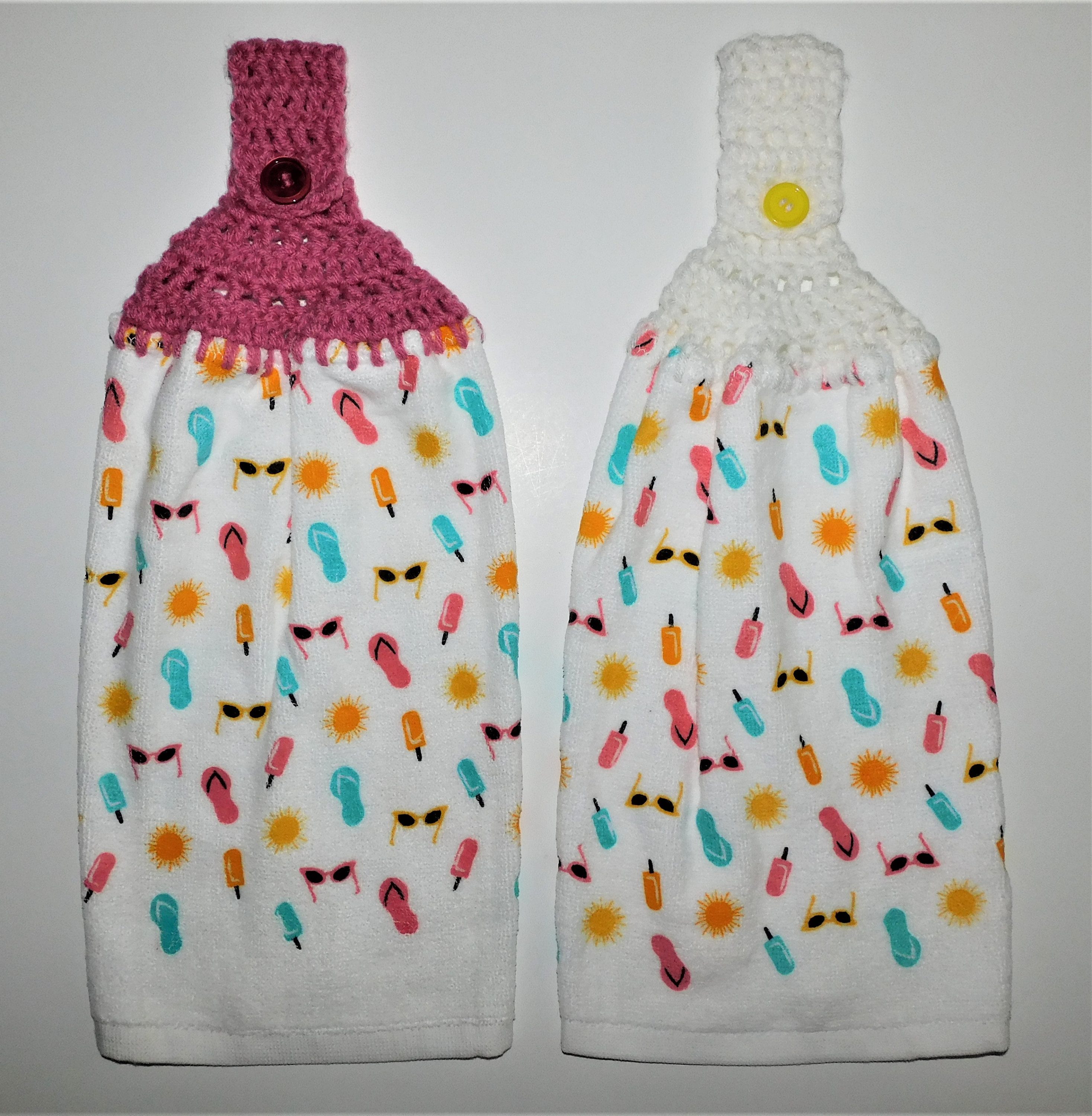 Crochet Top Kitchen Towel Oven Door Towel Kitchen Hanging Towel Kitchen ...