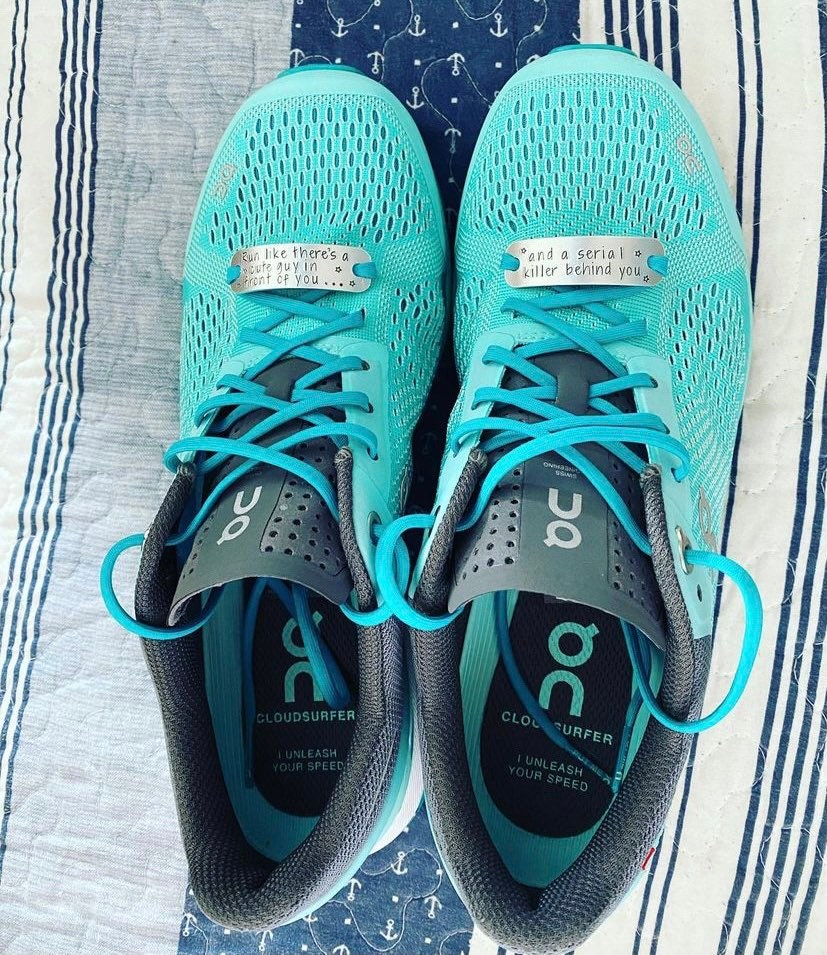 Personalised Trainer Tags Shoe Accessory Running Motivation - Etsy UK