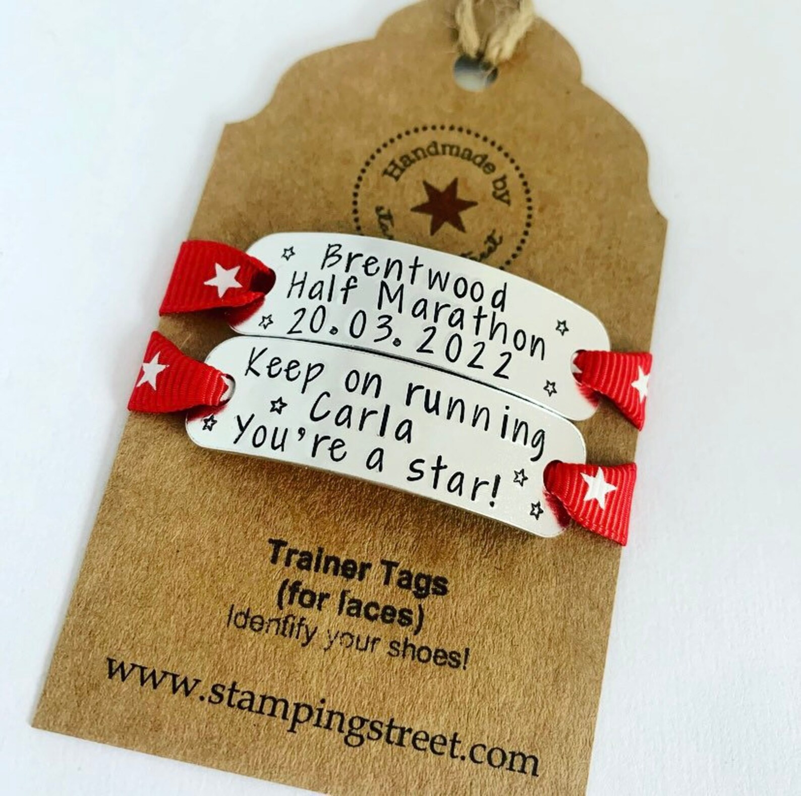 Personalised Trainer Tags Shoe Accessory Running Motivation - Etsy UK