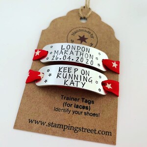 Personalised Trainer Tags, Shoe Accessory, Running Motivation, Gifts ...