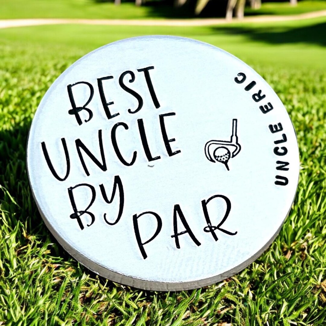 Personalised Uncle Golf Gift, Gifts for for Uncles, Golf Ball Marker ...