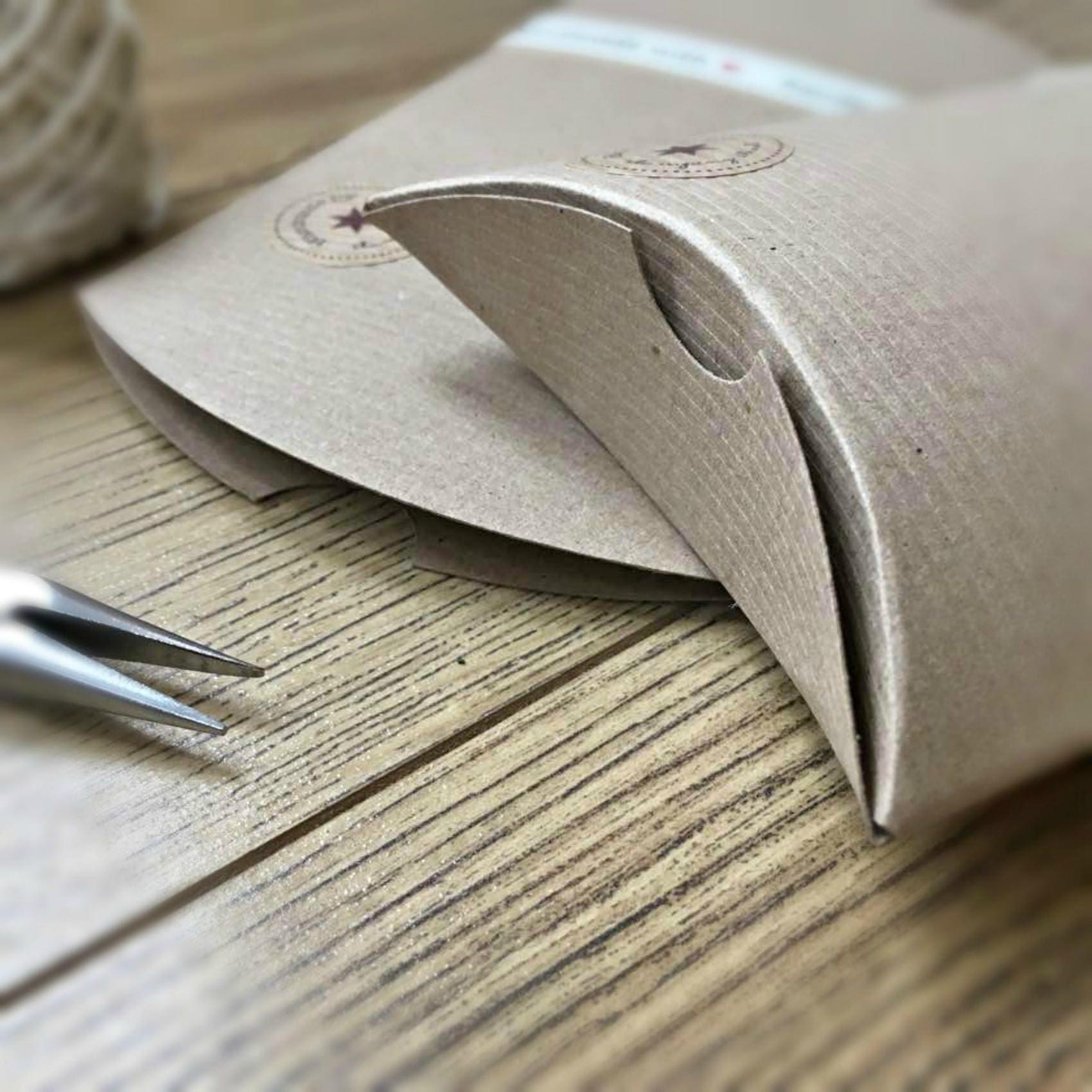 Eco Friendly Gift Box 100% recycled material Branded Pillow | Etsy