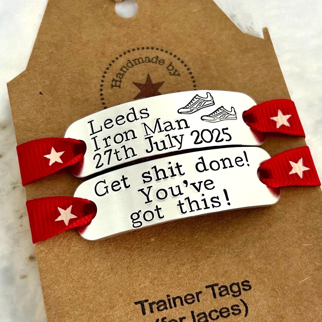 Personalised Trainer Tags, Shoe Accessory, Running Motivation, Gifts ...