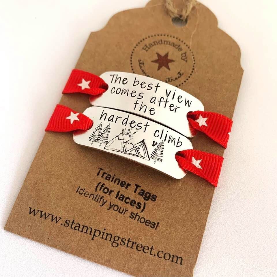 Hiking Boot Tags Shoe Clips Trainer Bling Motivational | Etsy