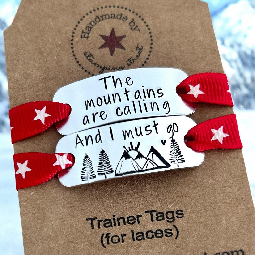 Hiking Boot Tags, Shoe Clips, Trainer Tags, Motivational Gifts for ...