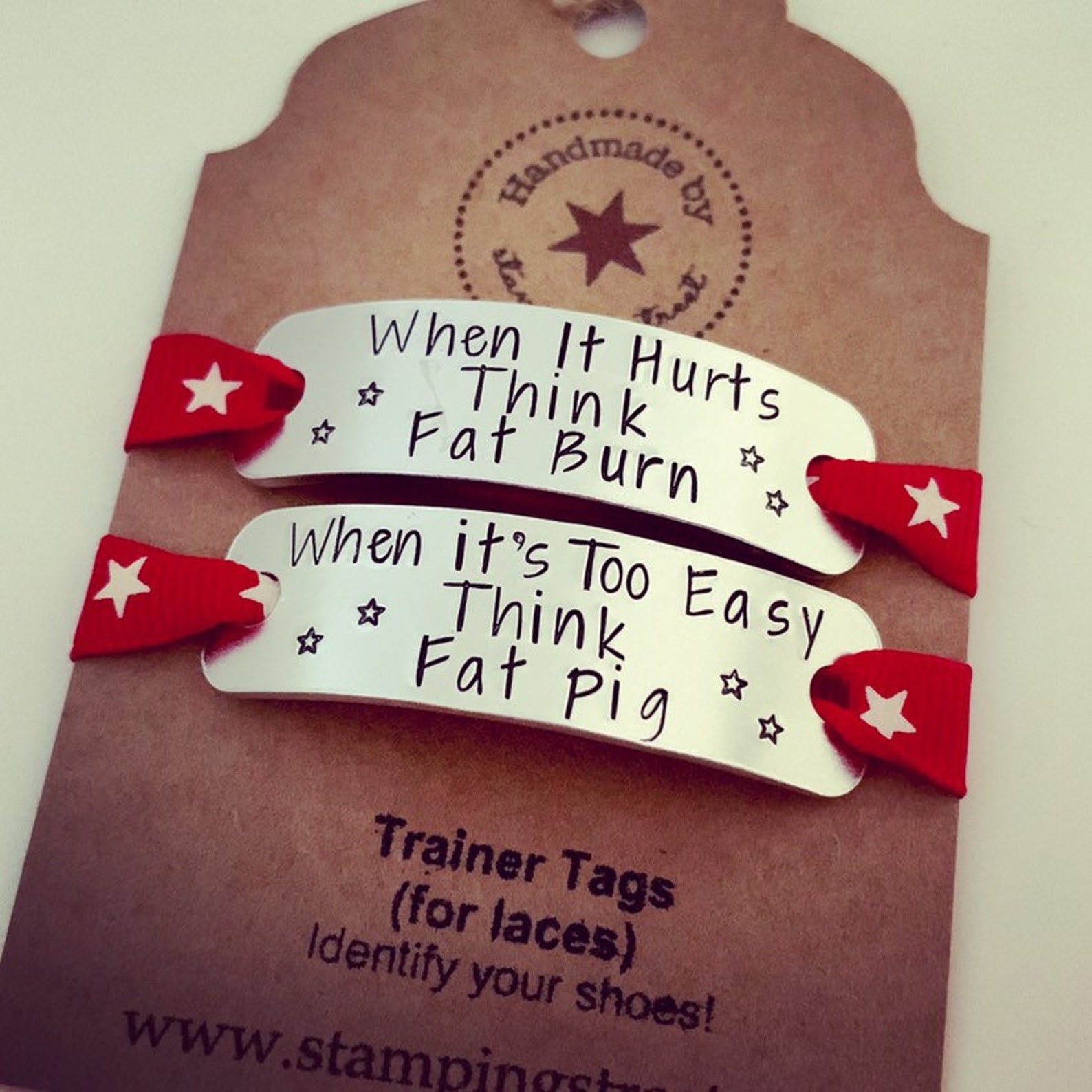 Personalised Trainer Tags Shoe Accessory Running Motivation | Etsy