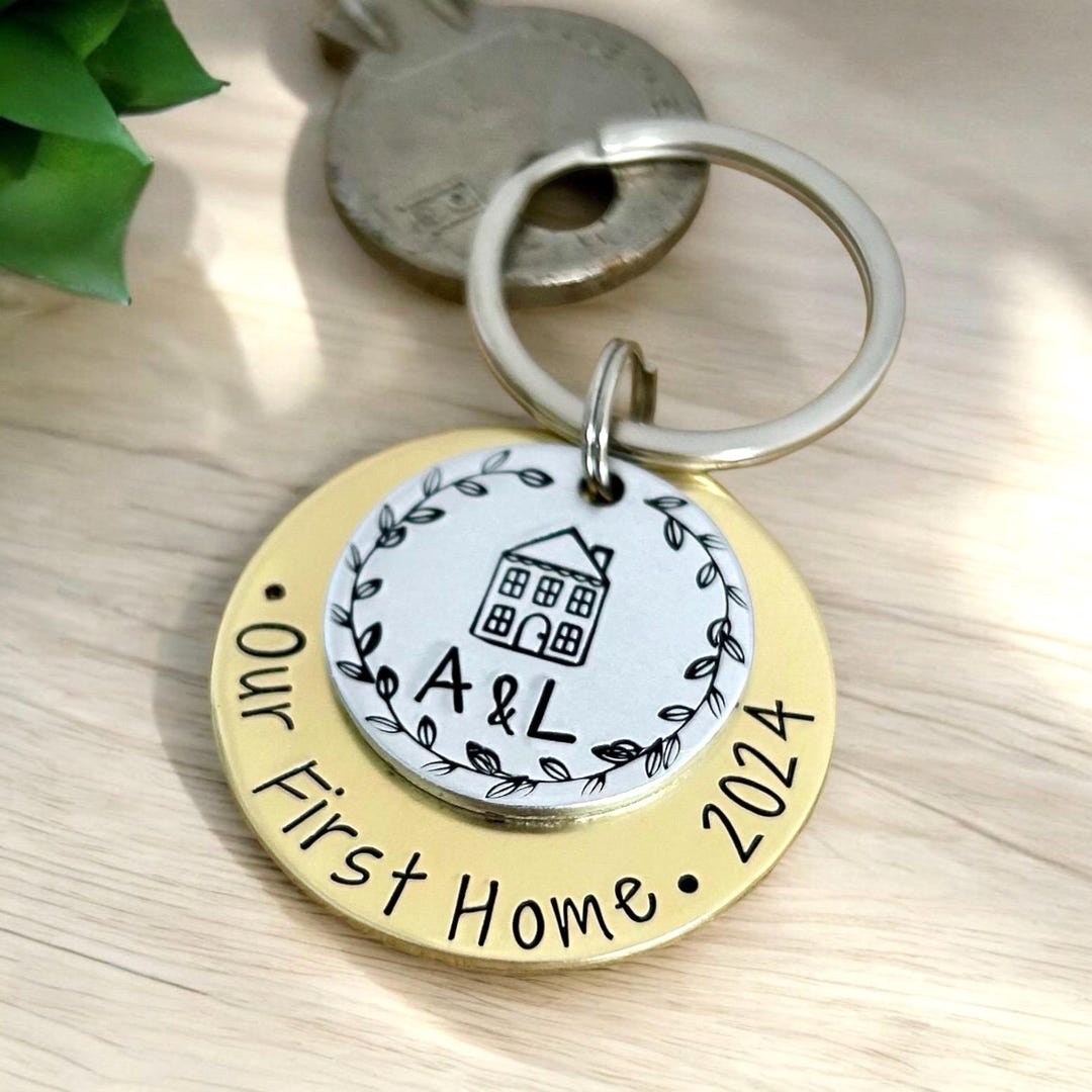 Personalised First Home Keyring, Our First Home Couples Keyring ...